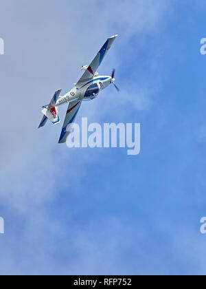RAF Grob 115E Tutor aircraft flying at the 2015 Shoreham airshow Stock ...