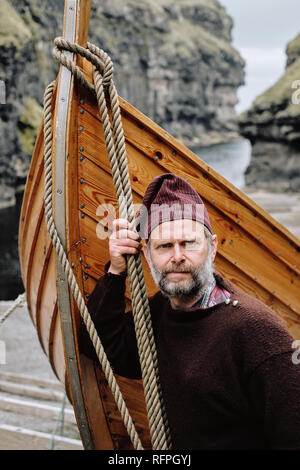 Traditional rowing boat(s) in the Faroe Islands Stock Photo - Alamy