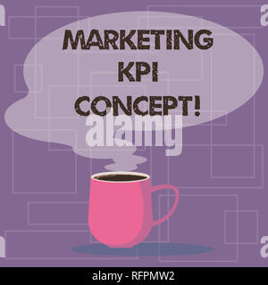 Writing note showing Marketing Kpi Concept. Business photo showcasing ...