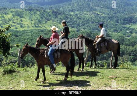 Ride into the Copan mountains, Honduras Stock Photo - Alamy