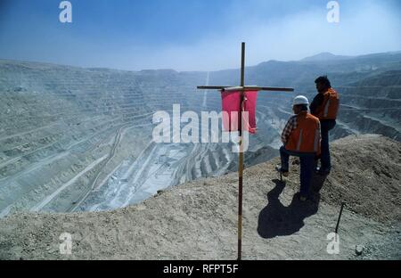 CHL, Chile, Atacama Desert: the Chuquicamata copper mine near Calama ...
