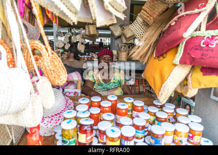 THE MARKET IN PORT MATHURIN, RODRIGUES ISLAND, MAURITIUS REPUBLIC Stock ...