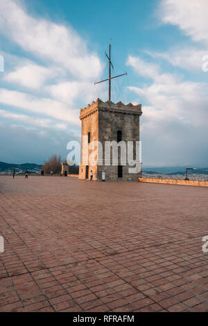 Montjuic Castle in Barcelona Spain Stock Photo - Alamy