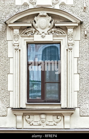 Rectangular frame in stucco wall. Space for the designer Stock Photo ...