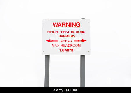 Height restriction barrier Stock Photo: 311124147 - Alamy
