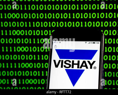 Vishay Intertechnology Semiconductor manufacturing company logo seen ...