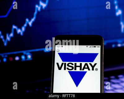 Vishay Intertechnology Semiconductor manufacturing company logo seen ...