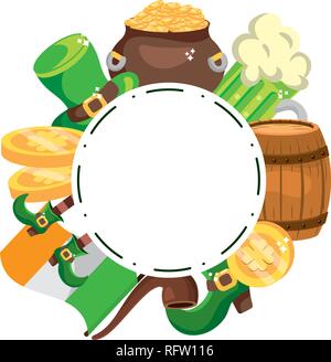 leprechaun items frame Stock Vector Image & Art - Alamy