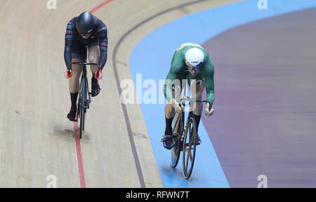 Joe Trueman (right) wins sprint B against Jason Kenny (left) to win ...