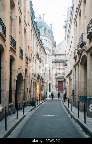 Paris, beautiful building in the Marais, place de Valois, ancient ...