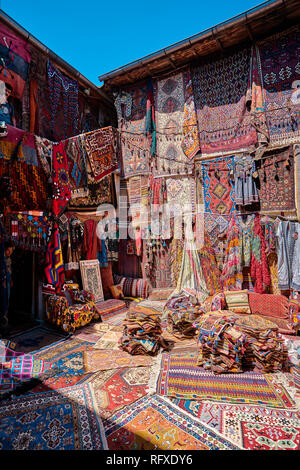 Traditional Turkish hand made carpet and rugs Stock Photo - Alamy