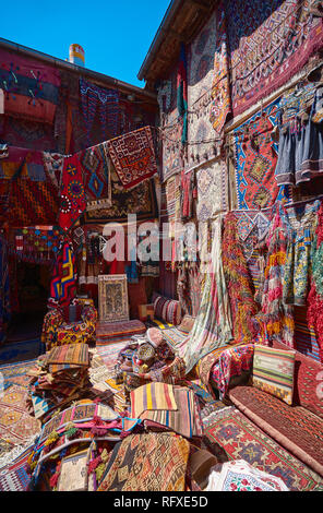 Traditional Turkish hand made carpet and rugs Stock Photo - Alamy