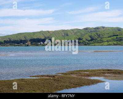 Landscape To The Hills Across Pauatahanui Inlet Stock Photo - Alamy