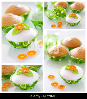 beautiful decorated cupcakes Stock Photo - Alamy