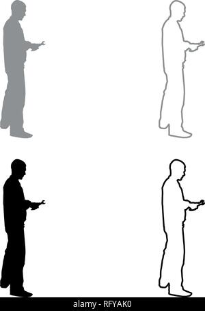 Hand holding wrench color icon. Combination spanner. Isolated vector ...