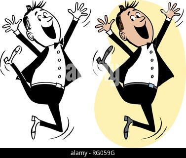 cartoon happy man Stock Vector Image & Art - Alamy