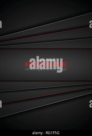 Creative flyer design vector with dark background Stock Vector Image ...