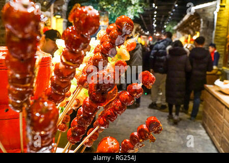 Tangshan, China's Hebei Province. 26th Jan, 2019. People experience ...