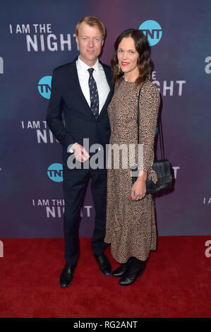 Jay Paulson and his wife Courtney Kohl attending the TNT series ...