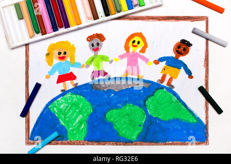 World peace child draw. Children drawings kid's draws collection ...