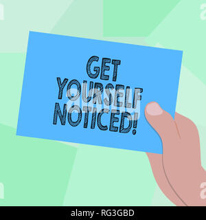 Hand writing sign Promote Yourself, Concept meaning the act or practice ...