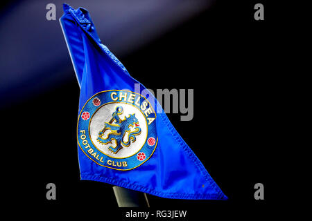 A general view of the corner flag during the Premier League match at ...