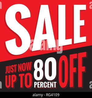 Vol. 2 Super Sale 80 percent heading design vintage style for banner or ...