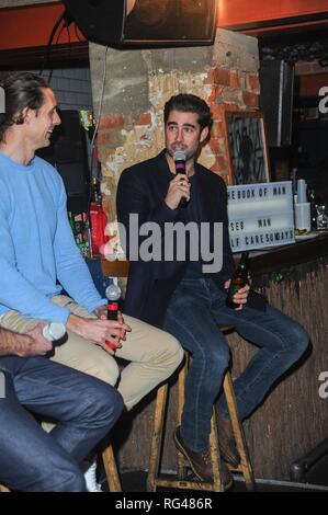 Matt Johnson and Ben Bidwell seen during the discussion. The Book of ...