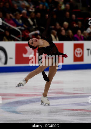 Hanna Harrell of USA competes in the Women's Short Program during the ...