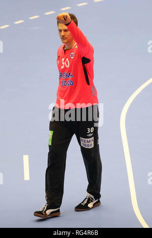 Torbjorn Bergerud of Norway during the IHF Men's World Championship ...