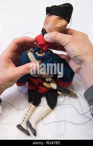 Workshop in the puppet theatre collection, Stadtmuseum, city museum ...