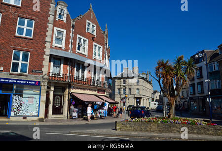 Swanage Town Centre Stock Photo - Alamy
