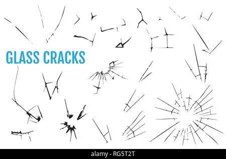 Surface of broken glass texture. Sketch shattered or crushed glass ...