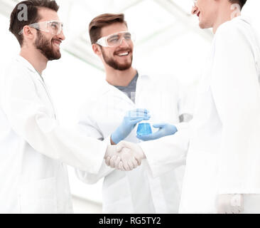 Science partnership agreement, handshake innovation deal and research ...