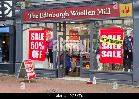 Edinburgh Woollen Mill shop, Market Square, Hexham, Northumberland ...