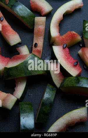Cut watermelon rinds Stock Photo - Alamy