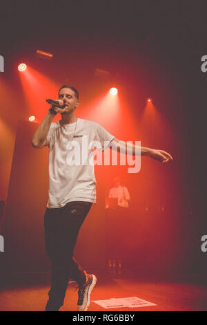 Switzerland, Bern - January 26, 2019. The Swiss rapper Manillio ...
