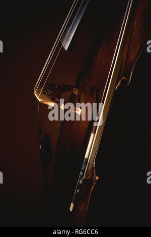 Details of old violin and cello, accentuated shapes and textures Stock ...