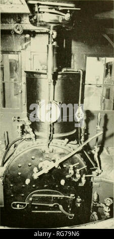 Copper pipe and lever on steam engine Stock Photo - Alamy