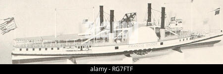 A steam-powered boat with paddle wheels, commonly used in the 19th ...