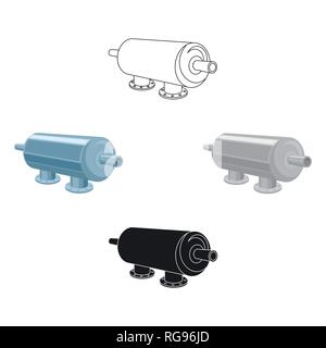 Water filter machine icon in cartoon design isolated on white ...