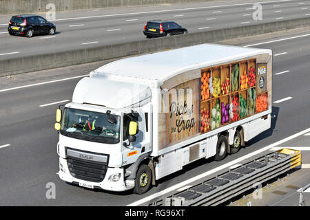 Transport logistics for Nisa Symbol group grocery store delivery lorry ...