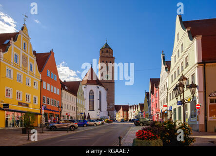 Donauwoerth Donauwoerth Swabia Bavaria Germany Reichsstrasse with the ...