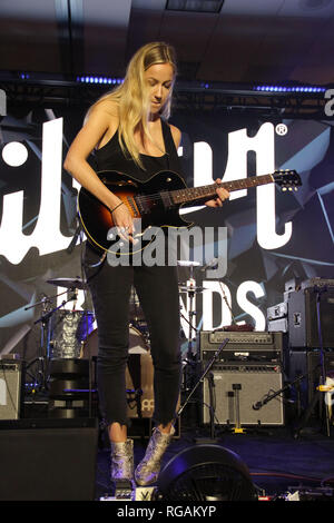 Monica Valli at The NAMM Show at the Anaheim Convention Center in the ...