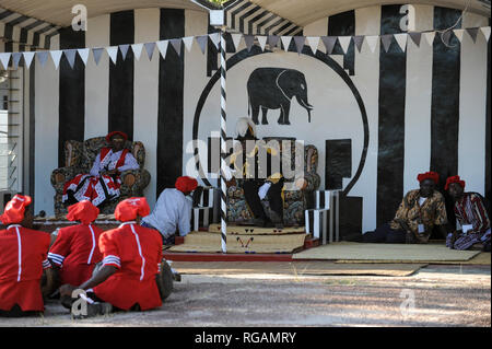 ZAMBIA Barotseland , Zambezi floodplain , Kuomboka ceremony in ...