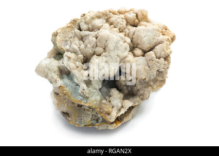 Crystalline Limestone, sedimentary rock, under microscope in polarized ...