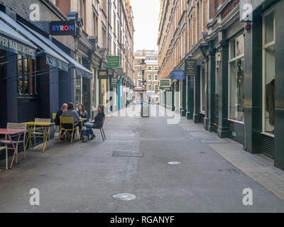Leicester Square / St Martin's Court area of London, UK showing people ...