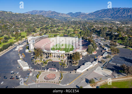 Pasadena, JAN 25: Aerial view of the famous rose bowl on JAN 25, 2019 ...