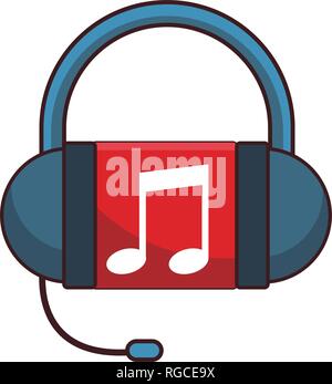 ear wireless earphones cartoon vector illustration Stock Vector Image ...