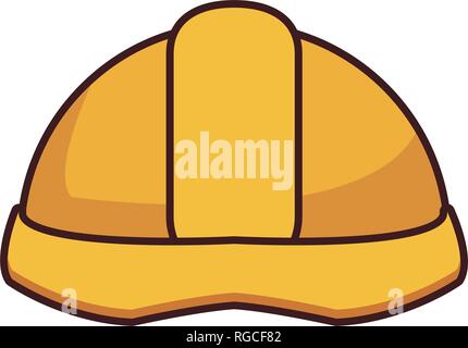 cartoon builder man with safety helmet over white background, vector ...